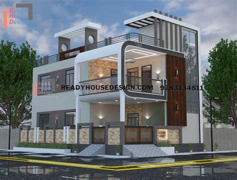 Double Floor Normal House Front Elevation Designs