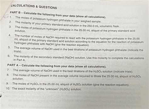 Acid Base Titration Lab Experiment R Chemhelp