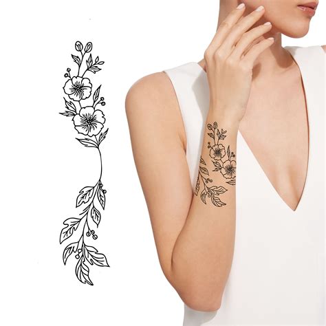 Elegant Flower Tattoos For Womens Wrist Stylish And Symbolic Choices