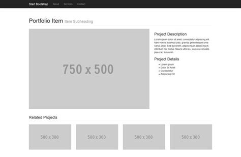 Portfolio Item Free Bootstrap Portfolio Template Portfolio Templates Portfolio Item Portfolio
