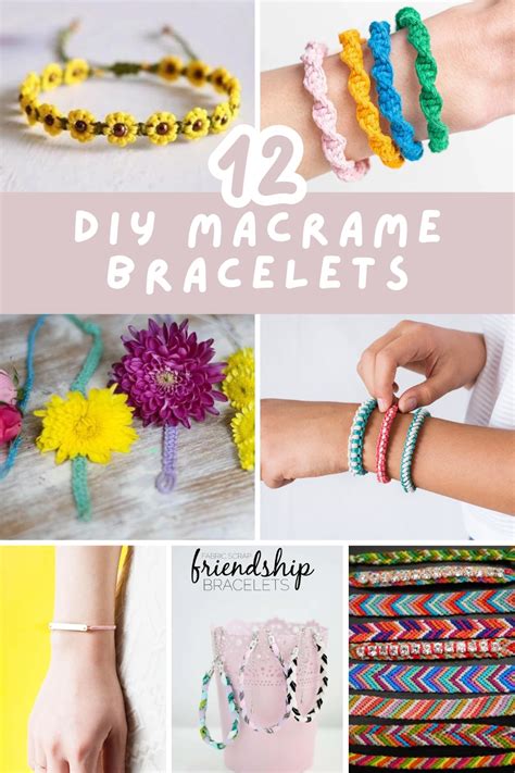 12 macrame bracelet tutorials videos