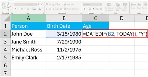 How To Calculate Age In Excel 5 Best Methods Explained Master Data