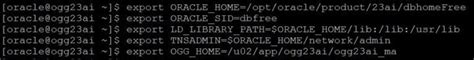 Oracle Goldengate 23ai Microservices Installation Oracle Scn