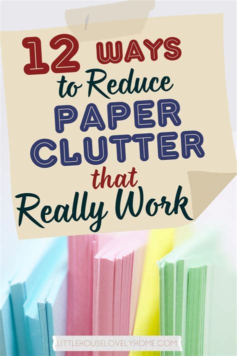 Ways To Reduce Paper Clutter That Really Work Babe House Lovely Home Paper Clutter
