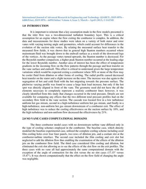 Cfd Analysis Of Turbulence In A Gas Turbine Combustor With Reference To The Context Pdf