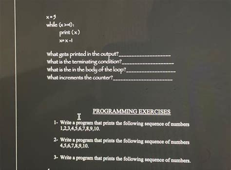 Solved An Example Of A Iterative Statement Loop That