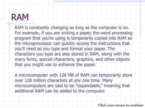 PPT RAM PowerPoint Presentation Free Download ID 314993