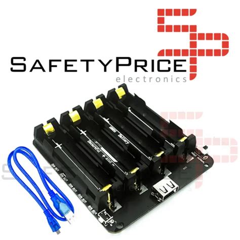 Battery Shield Expansion V3 Battery 4x 18650 Arduino Raspberry Micro Usb Cable £1215