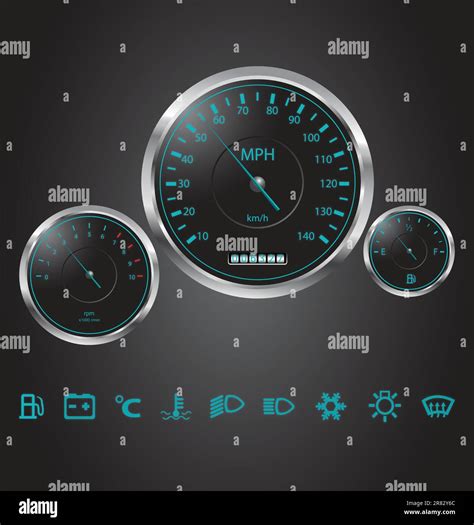 Vector Realistic Car Dashboard Eps10 Stock Vector Image And Art Alamy
