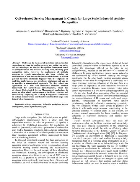 Pdf Qos Oriented Service Management In Clouds For Large Scale
