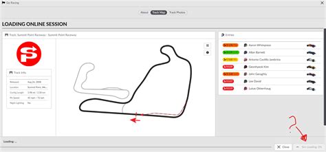 Cant Load Into The Track Riracing