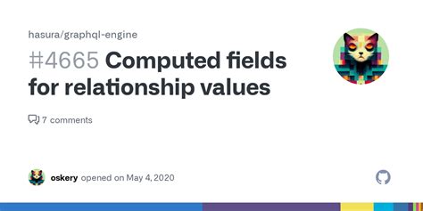 Computed Fields For Relationship Values · Issue 4665 · Hasuragraphql