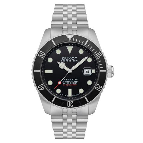 Duxot Atlantica Automatic Black Dial Mens Watch Dx 2033 11