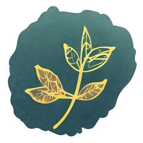 Golden Leaf Emoji Graphic · Creative Fabrica