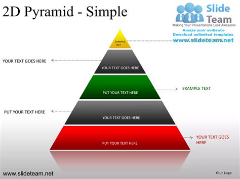 D Pyramid Stacked Shapes Chart Simple Powerpoint Presentation Slides PDF
