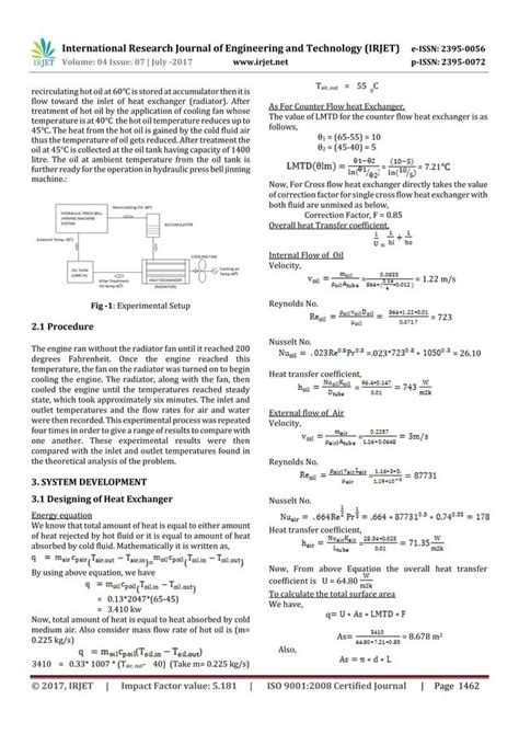 Design And Thermal Analysis Of Hydraulic Oil Cooler By Using
