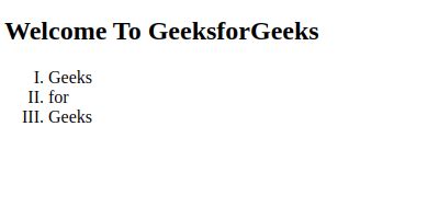 HTML Ordered Lists GeeksforGeeks