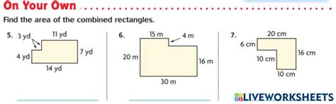 area of combined rectangles worksheet 13 3 area of combined