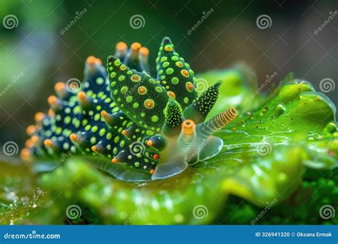Costasiella Kuroshimae Sea Sheep Macro Photo Color Sea Slugs Closeup