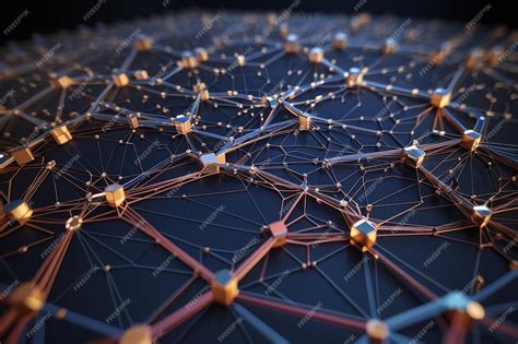 Premium Ai Image A Complex Network Of Interlocking Lines And Grids Suggesting A Technological