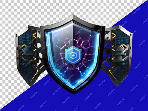 Computer Data Protection Laptop With Shield Data Safety Isometric Icon Premium Ai Generated Psd