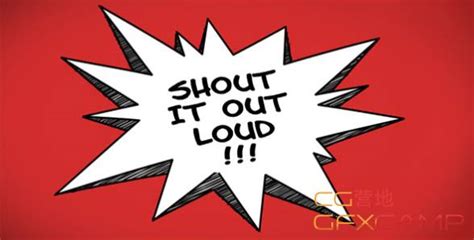 Ae模板 卡通漫画对话框气泡文字 Cartoon Speech Bubbles 龋齿一号gfxcamp