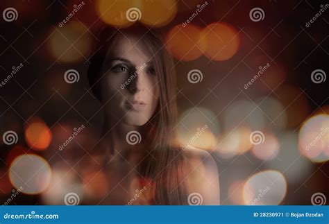 Girl Bokeh Portrait Stock Image Image Of Texture Glamor 28230971