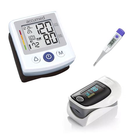 სამედიცინო ნაკრები პულსოქსიმეტრი წნევის აპარატი თერმომეტრი