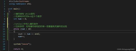 c 中的程序流程结构——循环结构——while语句 c while csdn博客
