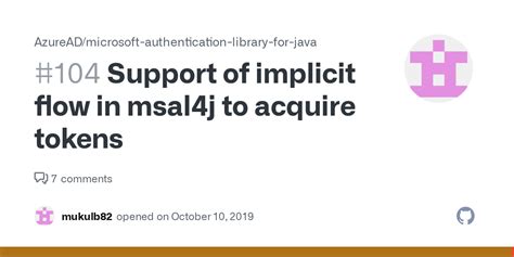 Support Of Implicit Flow In Msal4j To Acquire Tokens · Issue 104