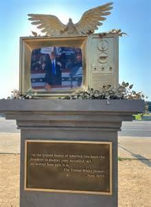 White House Lashes Out At Sculpture Showing Trump Dancing With Epstein
