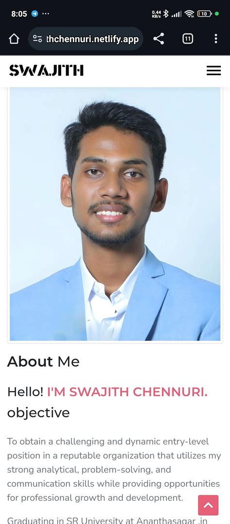 chennuri swajith kumar on linkedin portfoliolaunch webdevelopment python java careergrowth