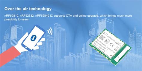 new nrf52840 e73 2g4m08s1c ble 4 2 5 0 2 4ghz smd beacon wireless