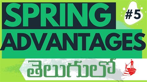Java In Telugu Spring Advantages In Telugu Youtube