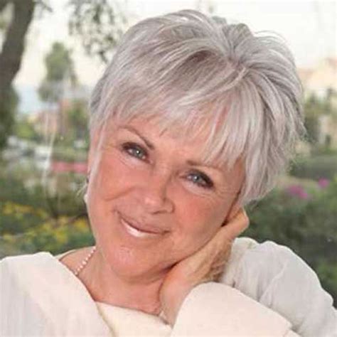 Short Gray Hairstyle Images And Hair Color Ideas For Older Women Over