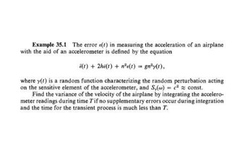 Solved Example 351 The Error Et In Measuring The