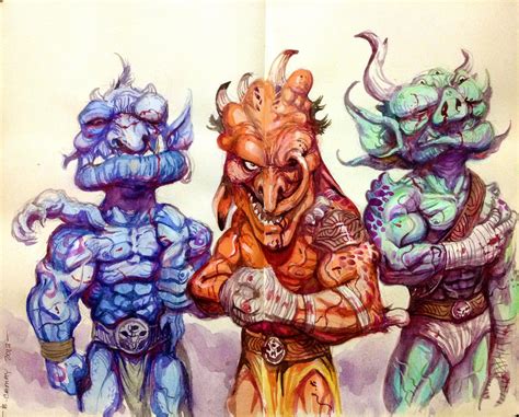 Ultimate Goblin Fighting Championship By The Hand On Deviantart
