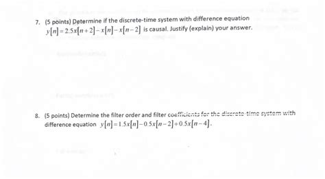 Solved Points Determine If The Discrete Time System Chegg