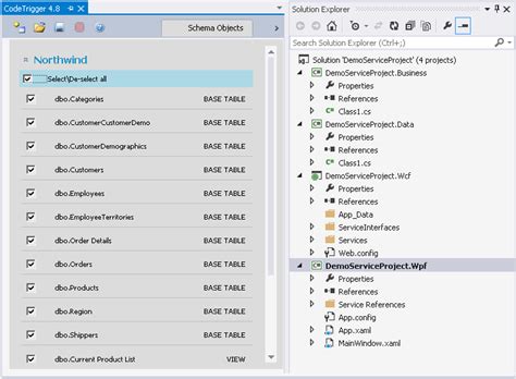 Code Trigger Code Generation Tools For C Wpf Wcf Sql Serveroracle