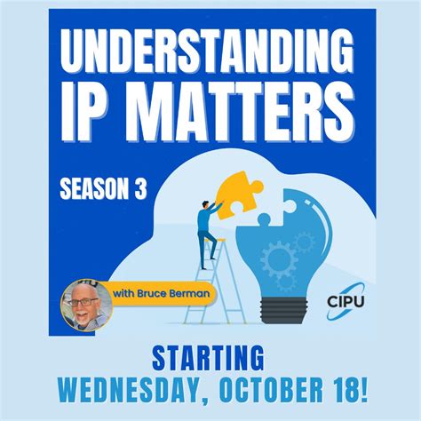 🎙️season 3 Of The Understanding Ip Matters Podcast With Host Cipu… The Center For
