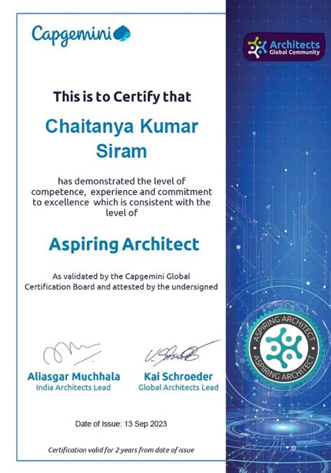 Chaitanya Kumar On Linkedin Capgemini Capgeminiindia Architect