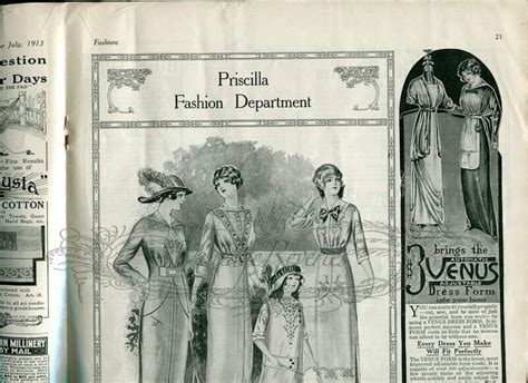 Early 1900s Summer Fashion Illustrations
