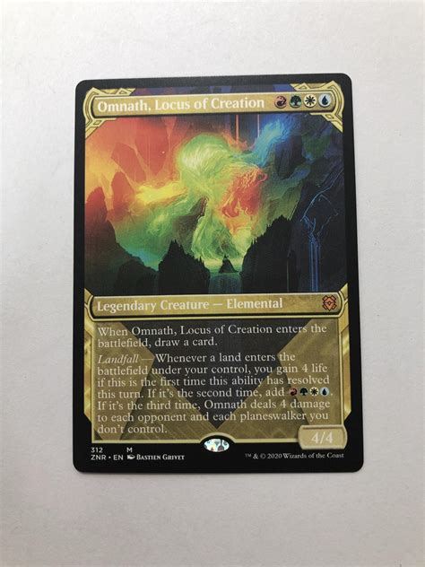 Omnath Locus Of Creation 312 Znr Zendikar Rising Magic The Gathering Proxy Mtg Cards Top