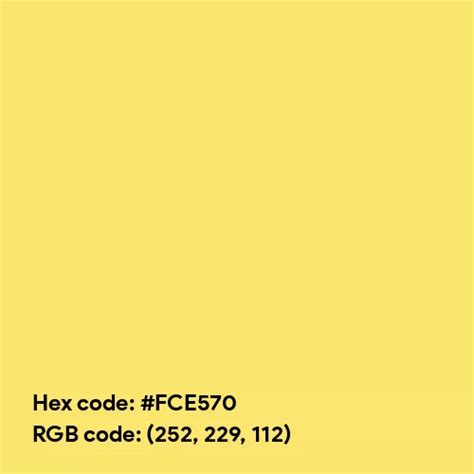 Sun Color Hex Code Is Fce570
