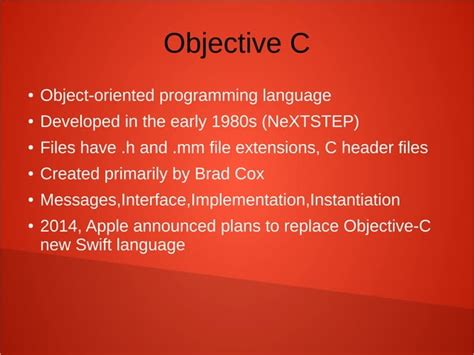 Objectivec Vs Swift Ppt