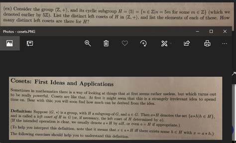 answered ex consider the group z and its… bartleby