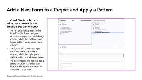 Add A New Form To A Project And Apply A Pattern Instructor Brandon