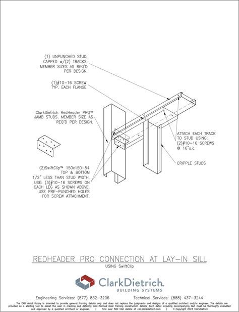 Redheader Pro™ Rough Opening System Clarkdietrich Building Systems