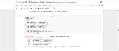 lab 1 collaborative filtering unsupervised learning recommenders