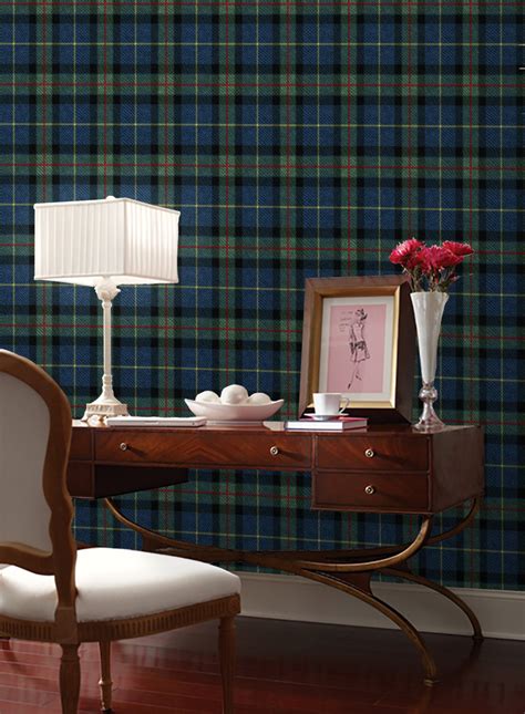 Peel And Stick Plaid Wallpaper Effortless Home Makeover